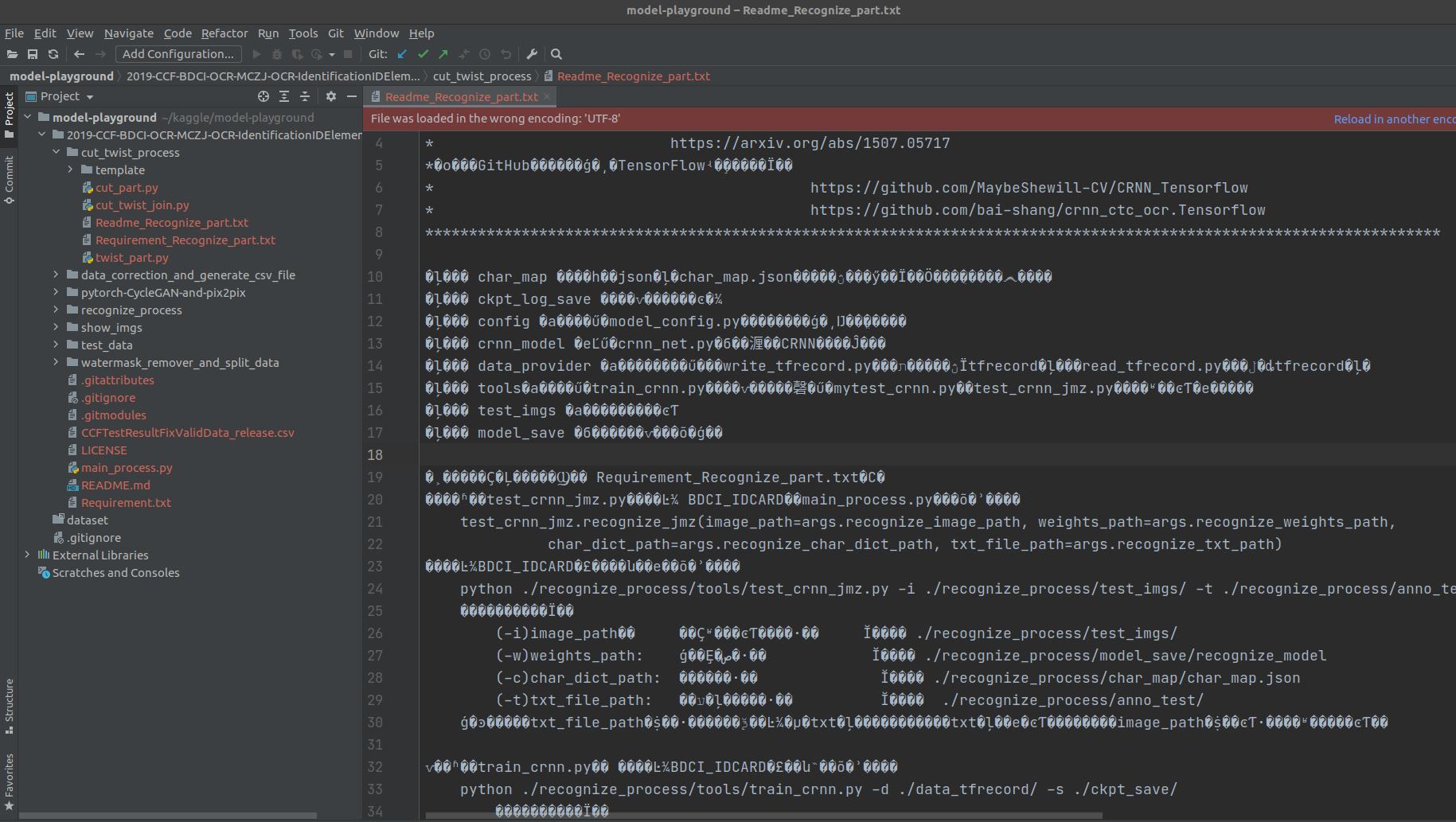 pycharm中文README乱码_pycharm读取文件乱码-CSDN博客