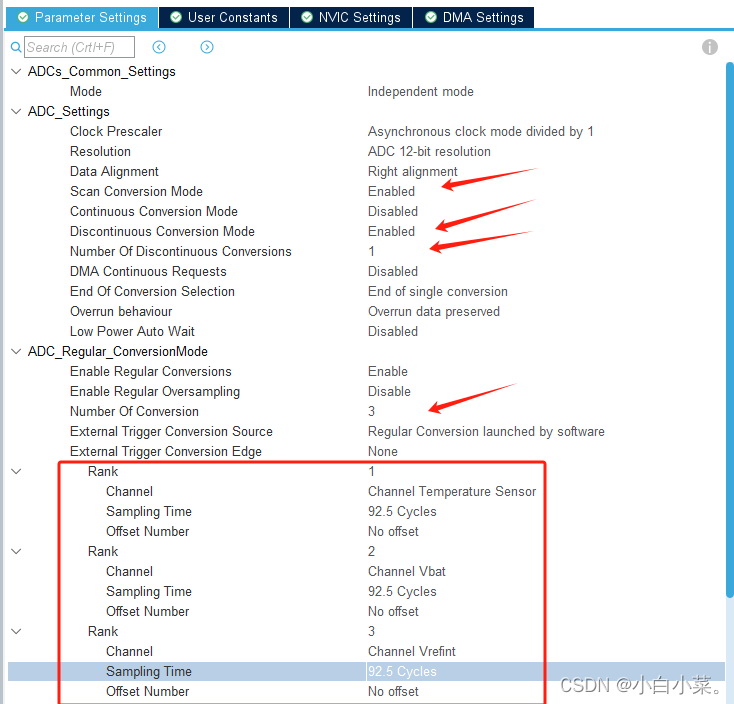 STM32CubeMX+HAL库+ADC采样配置详解（单通道，多通道，轮询，DMA，中断）_hal adc stop-CSDN博客