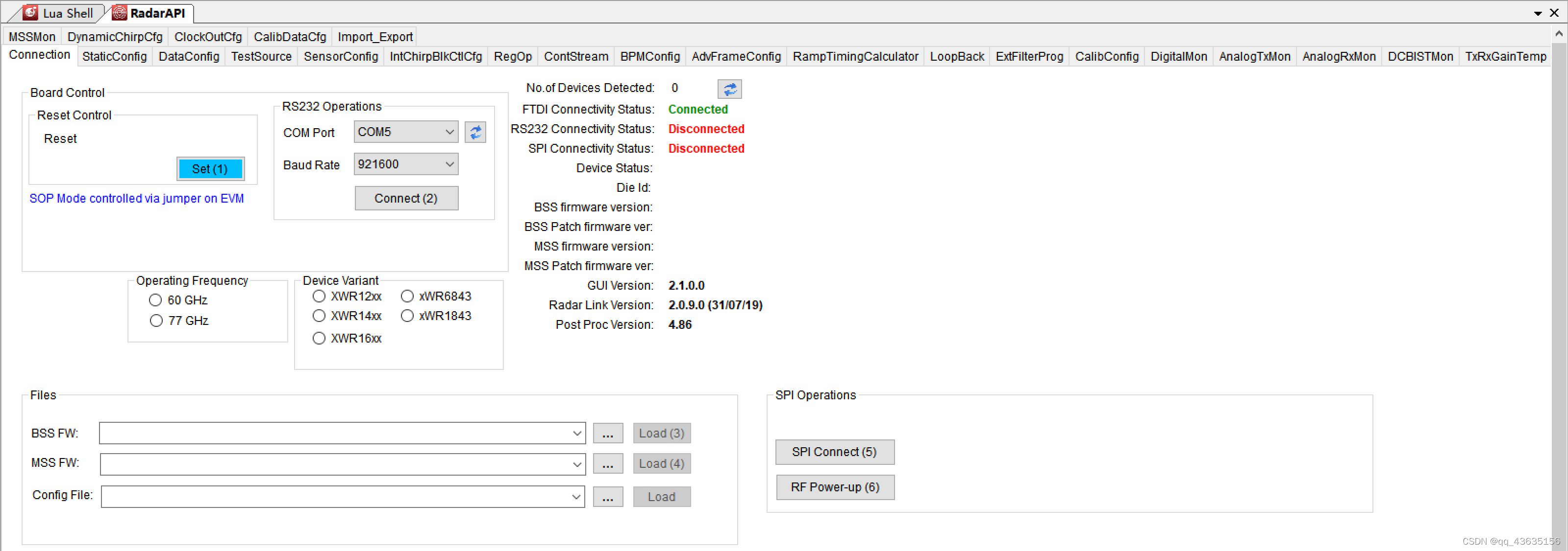 毫米波雷达 mmWave Studio打开提示“无法加载 DLL“RadarLinkDLL.dll”: 找不到指定的模块”的解决方法 ...