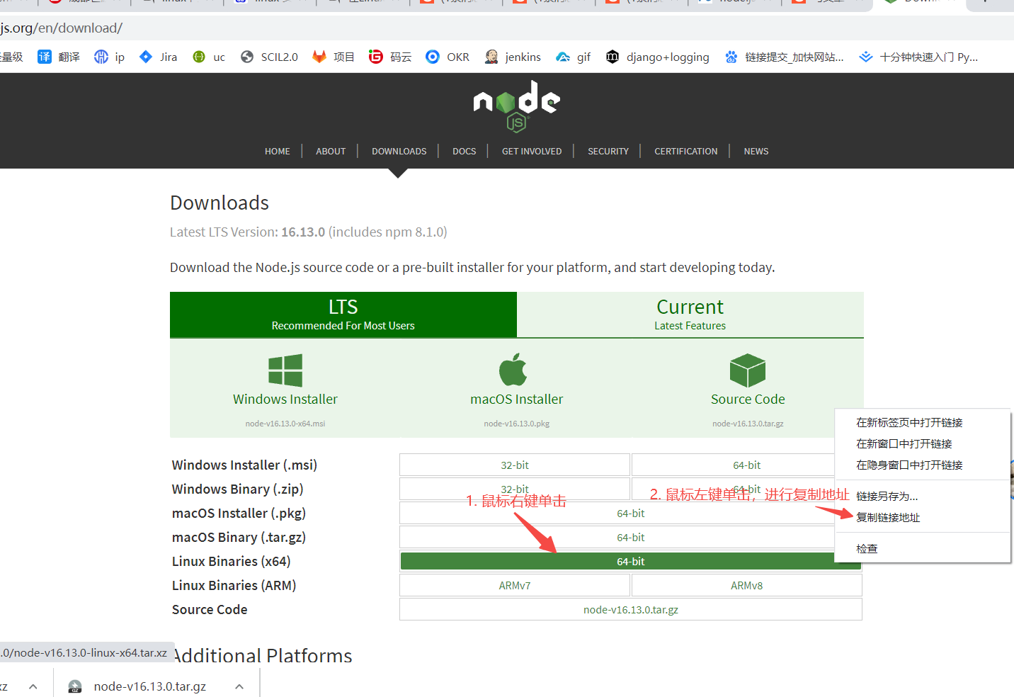 Linux安装Nodejs_linux nodejs安装包官网-CSDN博客