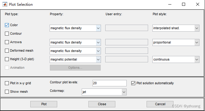 Matlab中PDETool实现磁场模拟与可视化详解,-CSDN博客