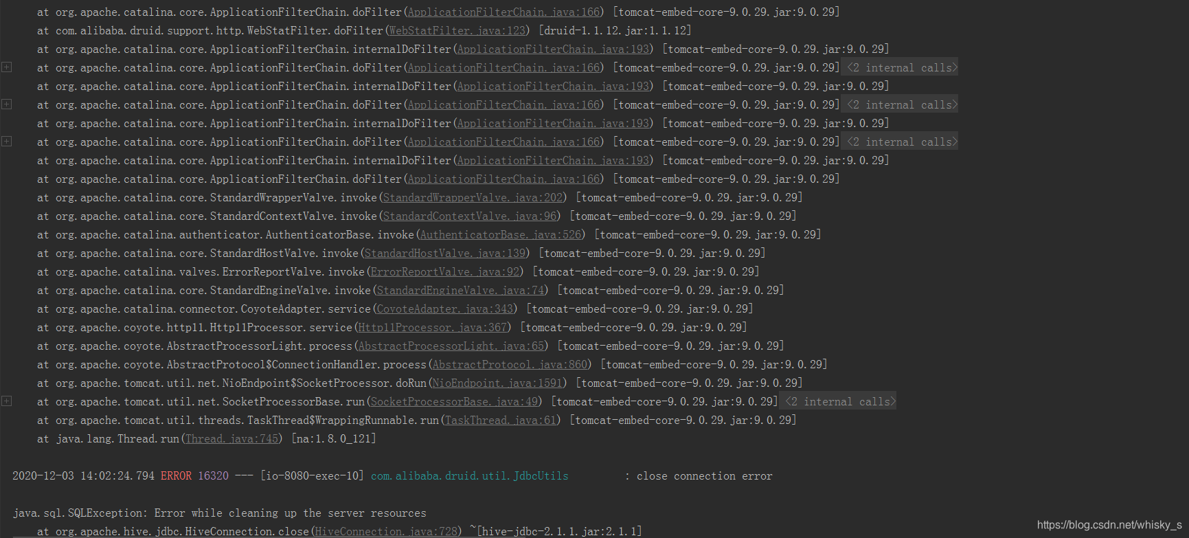 java.net.SocketException: Socket closed_error while extracting database ...