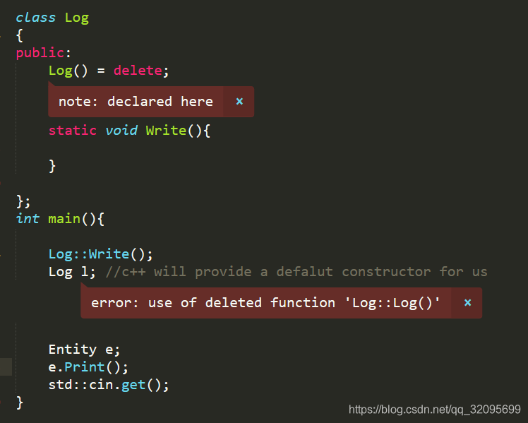 Cherno c++ learning -- constructor_cherno c++ 教程-CSDN博客