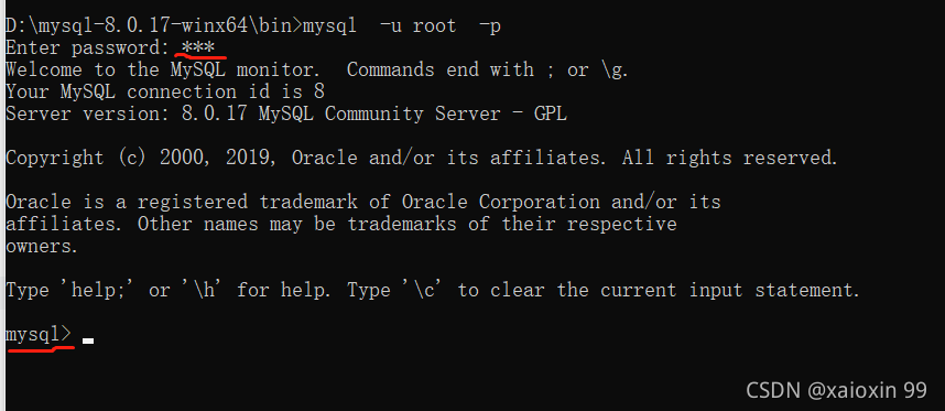 mysql安装及在cmd命令指示符中相关配置_cmd中输入mysqld --initialize --console的显示页面-CSDN博客