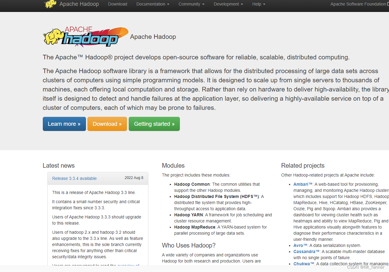 如何查找Hadoop的官网配置说明文档_hadoop官网相关配置文件在哪里-CSDN博客