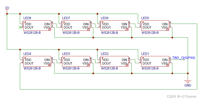 STM32 HAL库 PWM+DMA 驱动WS2812B彩灯(STM32F030F4P6)_stm32 dma pwm-CSDN博客