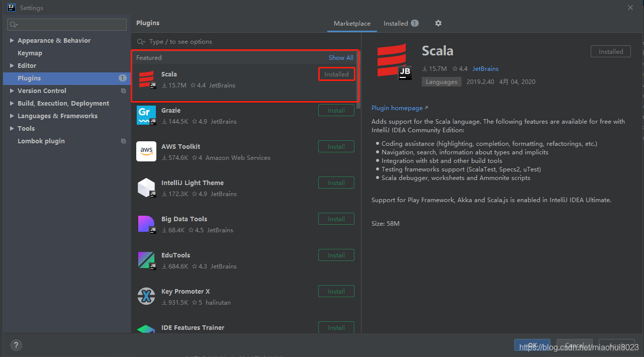 使用IDEA搭建flilnk的springBoot项目时，对Scala的版本选择与安装步骤_idea scala 版本选择-CSDN博客