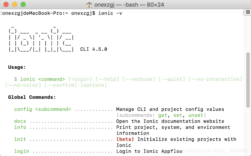 Mac安装ionic及创建helloworld!_macbook 编译ionic-CSDN博客
