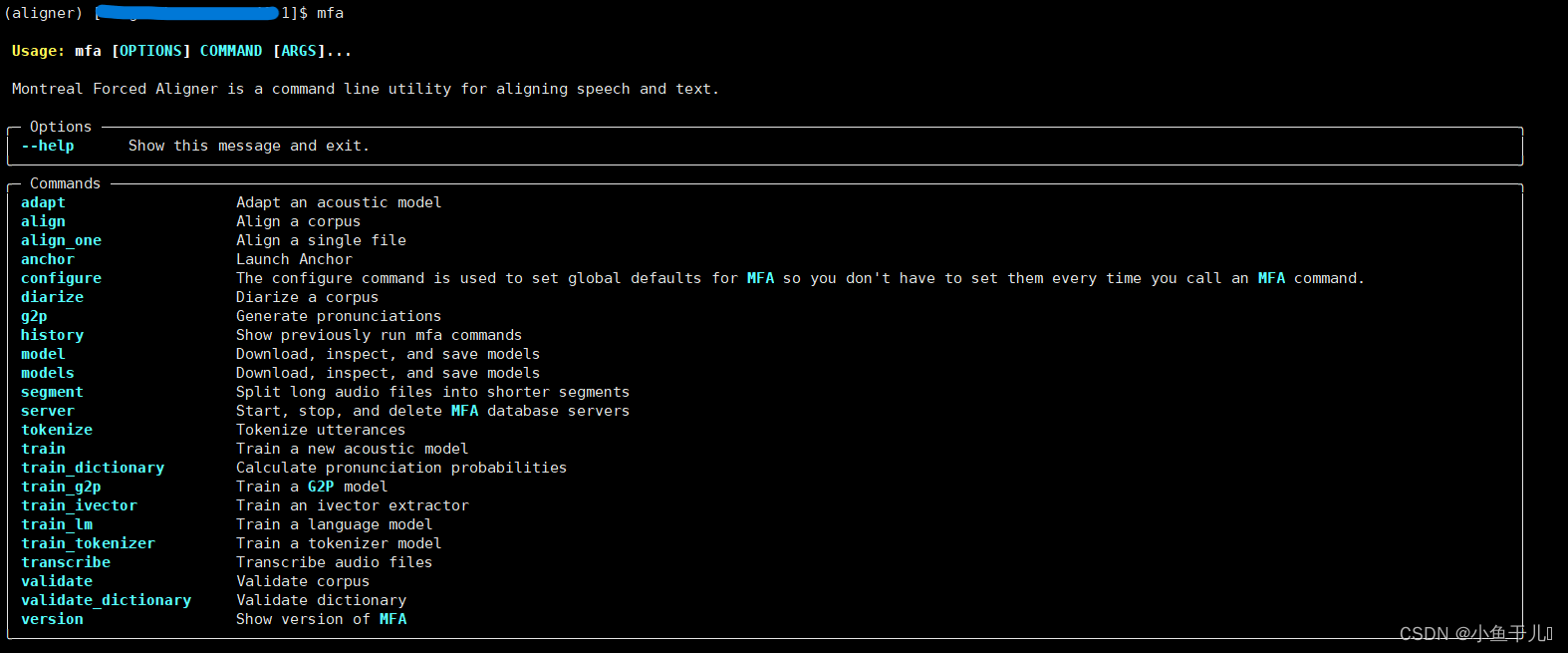 Montreal Forced Aligner (MFA)安装教程&失败原因集合-CSDN博客