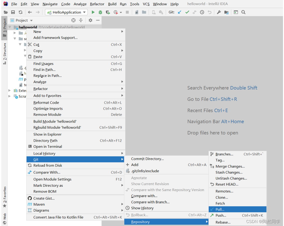 【Git】IDEA使用Git（完）_idea打开git命令行-CSDN博客