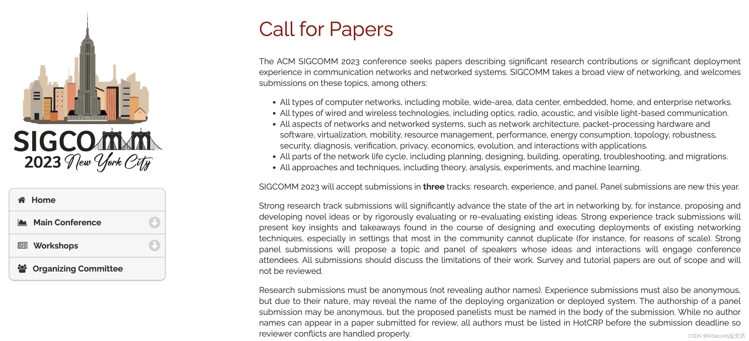 【Call for papers】SIGCOMM-2023（CCF-A/计算机网络/2023年2月15日截稿）_sigcomm 2023-CSDN博客