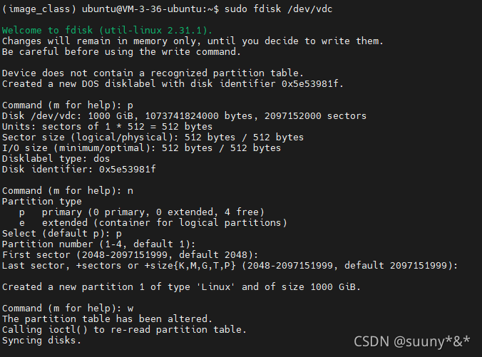 linux 新添加的硬盘格式化并挂载到目录下_vdc 格式化-CSDN博客