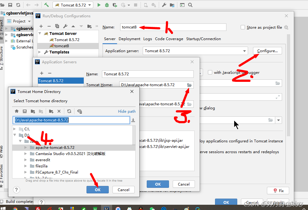 Tomcat+IDEA集合Tomcat+Servlet_idea 集成tomcat 访问servlet-CSDN博客