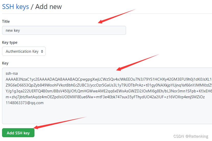 GIT ---- GitHub配置SSH Key的完整步骤-CSDN博客