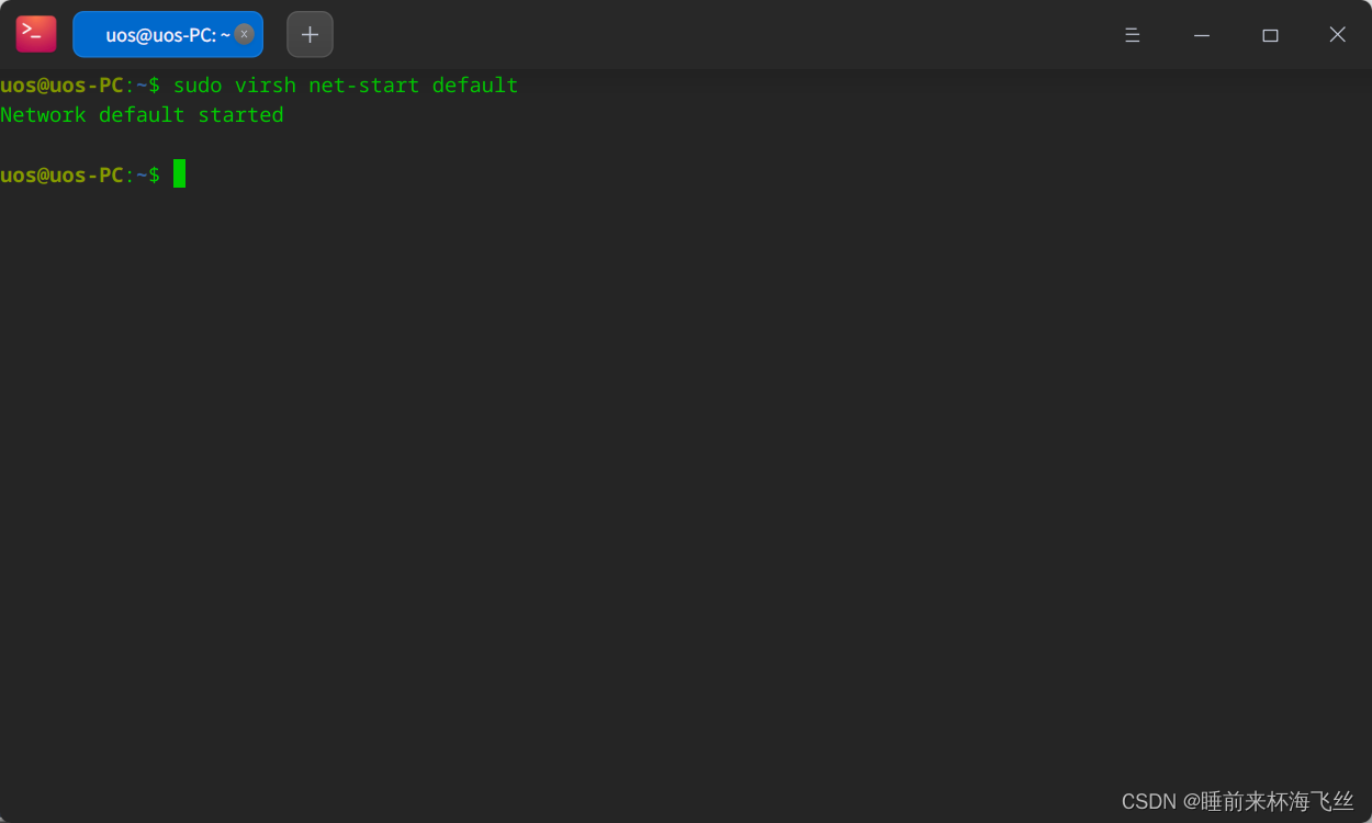 kvm虚拟机启动域时出错：Requestedoperationis not valid: network ‘default‘ is not active_kvm启动域繁忙-CSDN博客