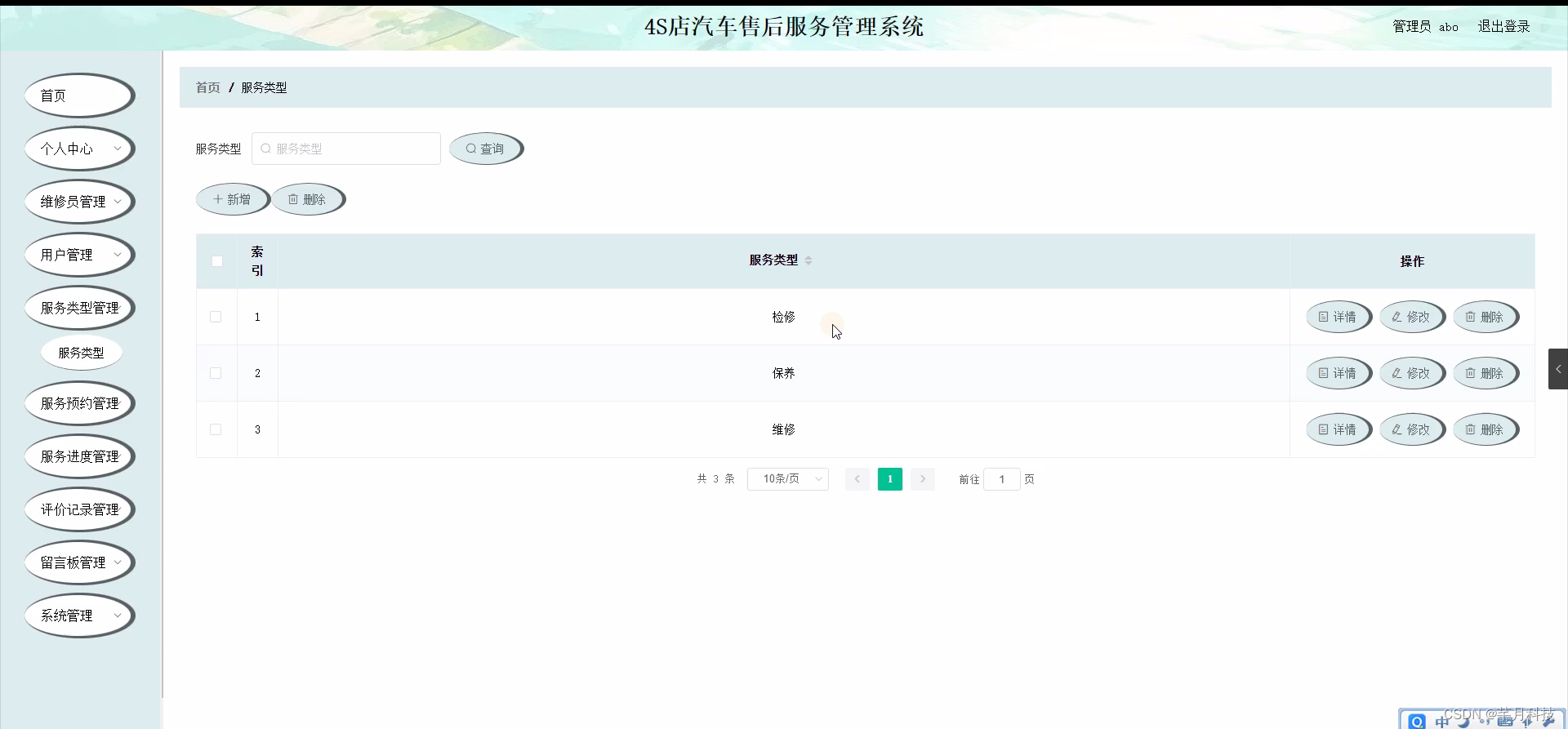 springboot毕设项目4S店汽车售后服务管理系统14nmm（java+VUE+Mybatis+Maven+Mysql）_4s 店汽车crm 系统毕设-CSDN博客