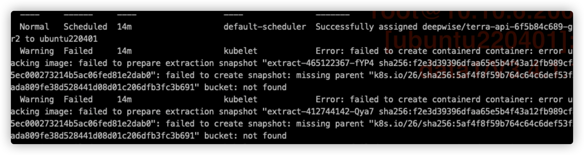 [问题已处理]-docker切换到containerd之后导入镜像报错failed to create snapshot- missing parent_failed to create ...