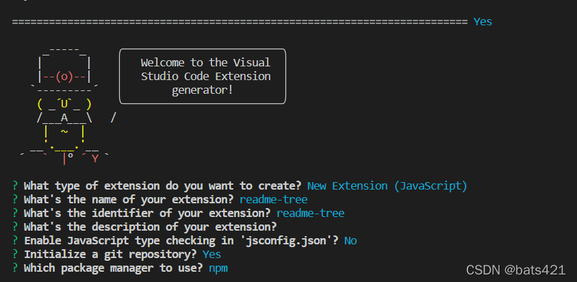 vscode——教你发布一个自己的插件_npm install -g yo generator-code-CSDN博客