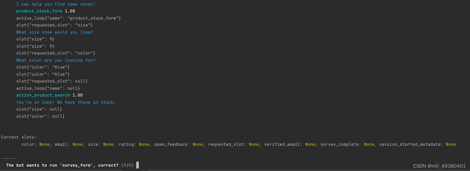 Gavin老师Transformer直播课感悟 - Rasa项目实战之电商零售对话机器人通过Rasa interactive进行问题修正与调试演示(八十四)-CSDN博客