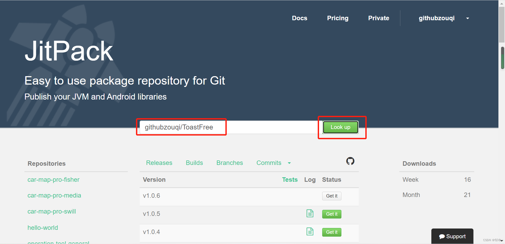 【JitPack】发布一个你自己的 Android 依赖库_jitpack 如何发布自己的包-CSDN博客