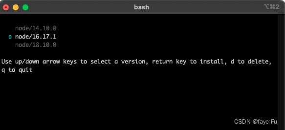 mac n 切换node版本_sudo n list-CSDN博客