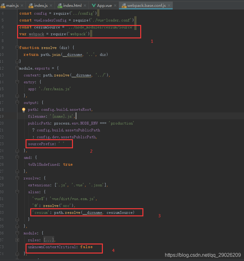 idea开发工具 vue+cesium+webpack的环境配置（helloworld）_idea webpack配置-CSDN博客