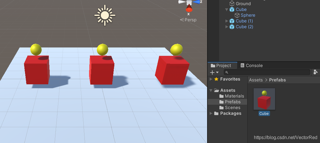 Unity学习笔记2之预制体Prefab的使用_unity unpack prefab-CSDN博客