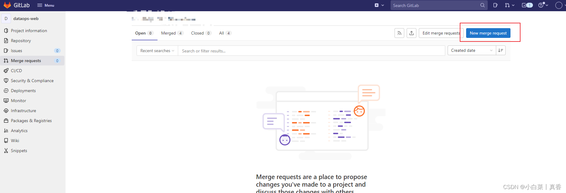 GitLab合并请求教程：创建并提交merge-CSDN博客