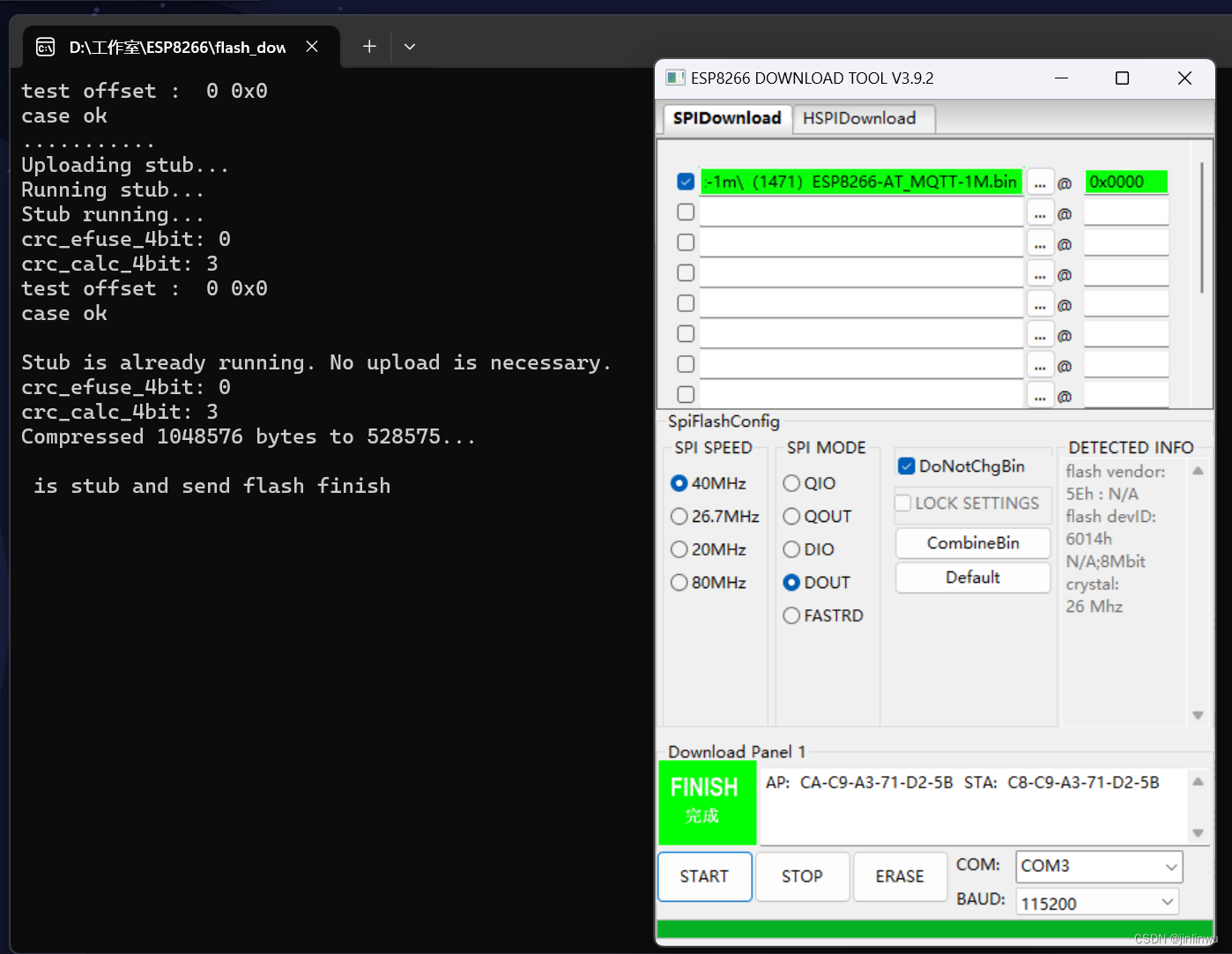STM32——使用ESP8266-01连接OneNet云平台并将DHT11读取的温湿度通过MQTT（物模型）上传至云平台（一）_stm32f103c8t6与esp8266与usb转ttl与温湿 ...