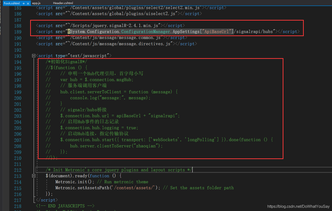 C#项目集成SignalR_c# signalr-CSDN博客