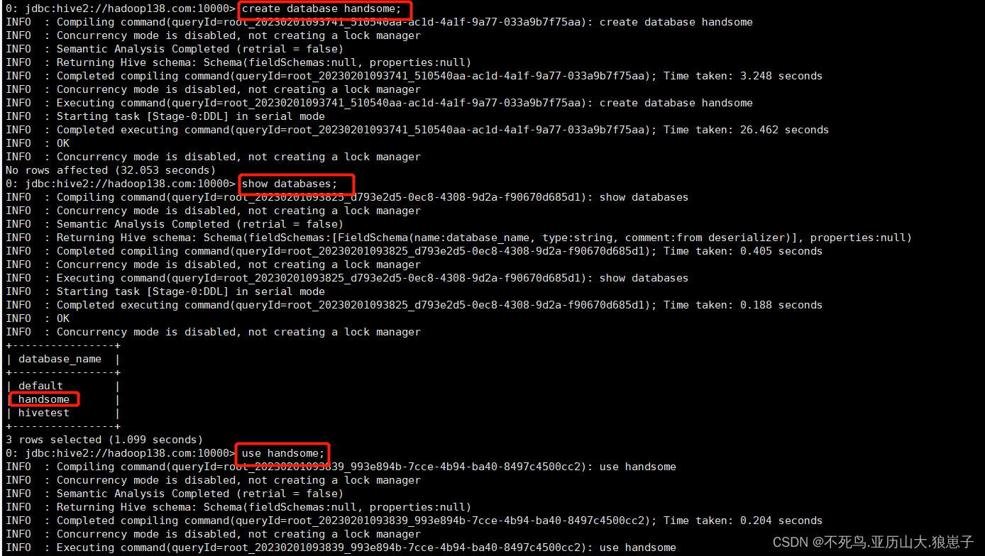 Hive（4）：场景案例：Apache Hive初体验_按照mysql的思维,在hive中创建、切换数据库,创建表并执行插入数据操作,最-CSDN博客