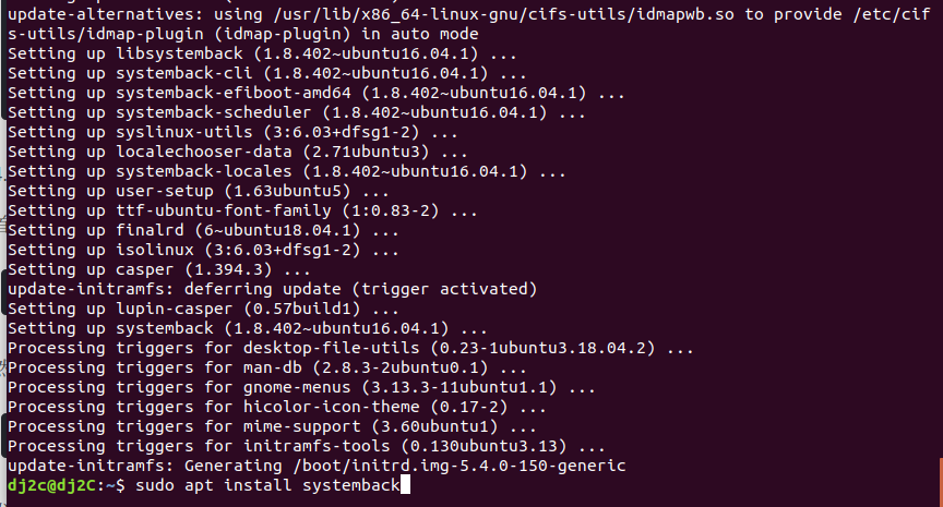 ubuntu 18.04 下 systemback安装与使用（有图有真相）-CSDN博客