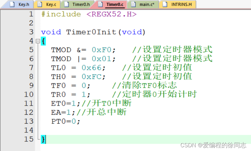 普中51单片机教程-6.定时器_单片机定时器程序-CSDN博客
