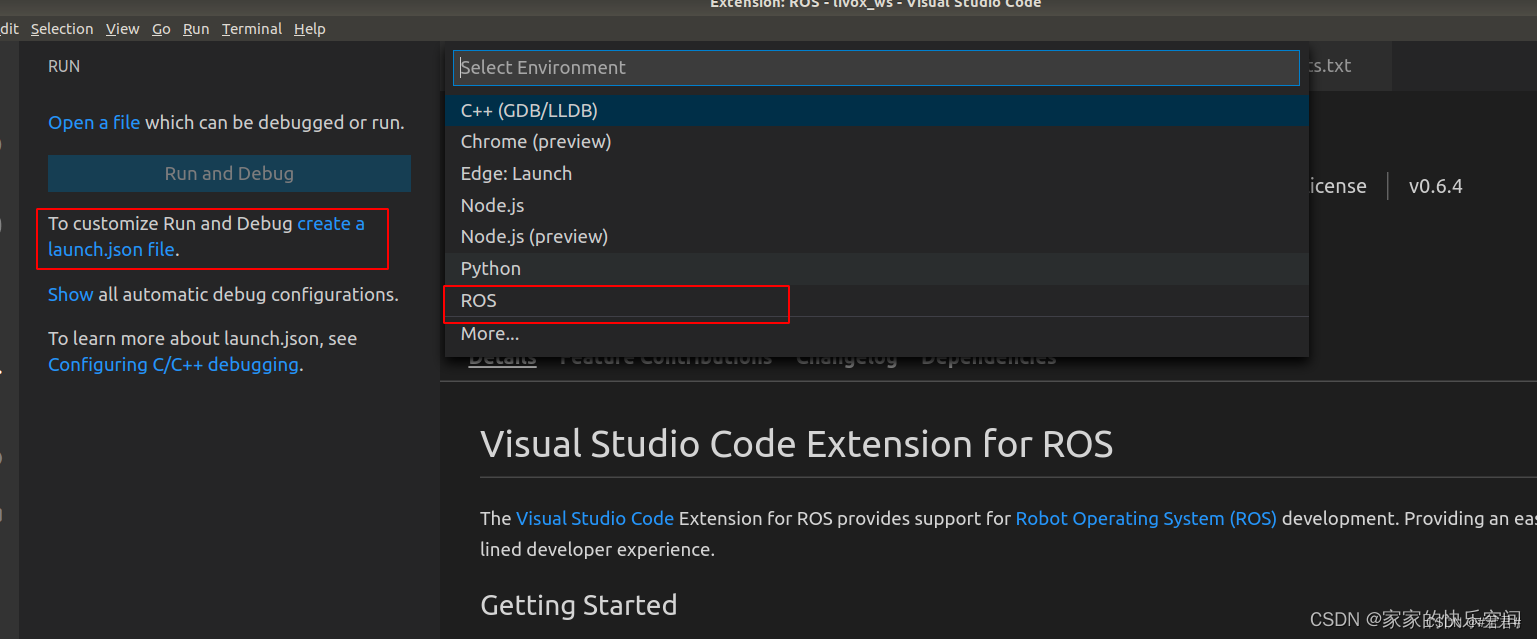 使用VsCode进行ROS程序调试_vscode里面运行roslaunch命令断点调试-CSDN博客
