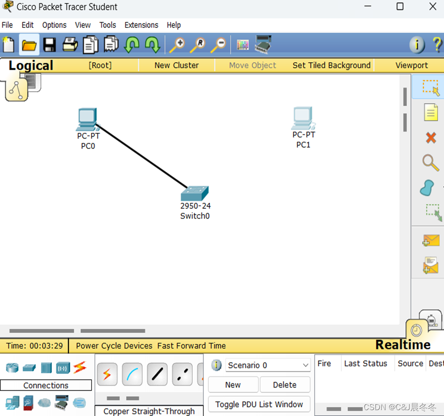 计算机网络实验（2）：网络模拟器packetTracer的使用及模拟配置网络场景、与网络协议交互_使用packer tracer网络模拟器-CSDN博客