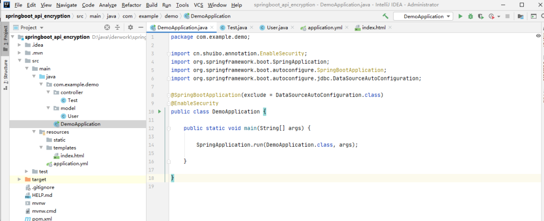 SpringBoot 快速实现 api 加密_apiencrypt-CSDN博客