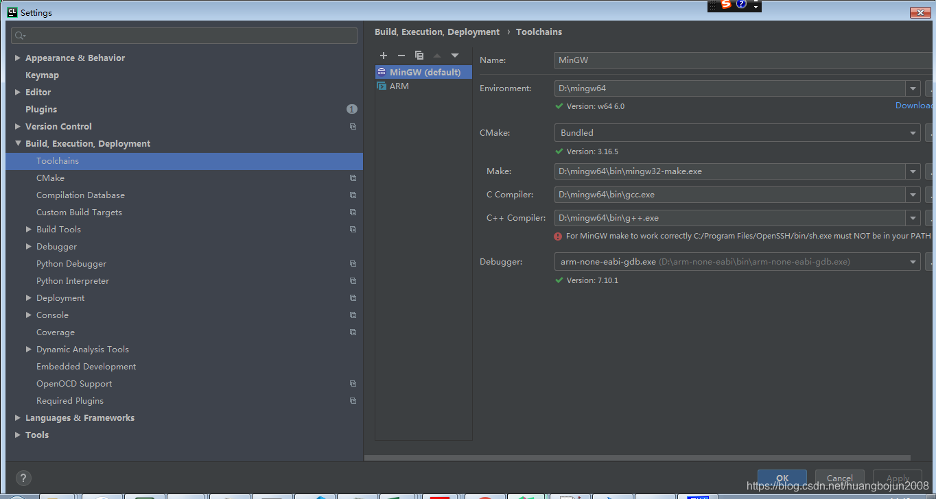 Clion +Jlink GDB Server + Openocd+arm-none-eabi调试成功_clion 配置jlink在线调试-CSDN博客