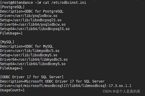 CentOS7安装ODBC DRIVER连接SQL Server_centos steam安装odbc driver 17 for sql server-CSDN博客