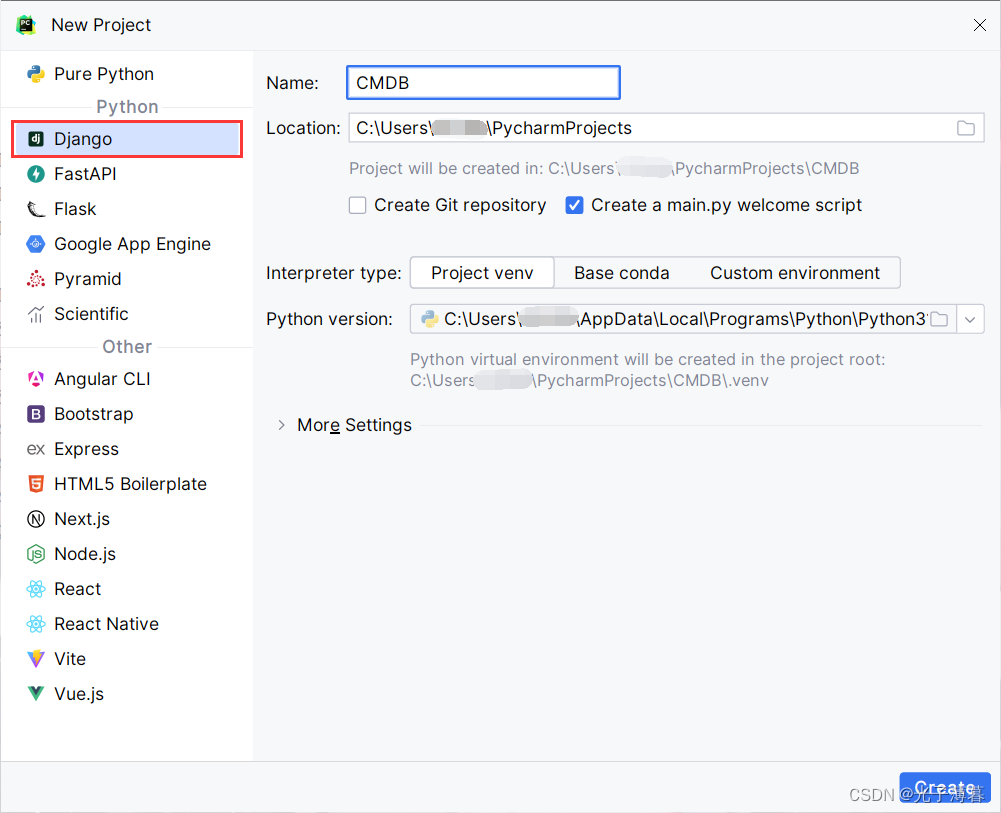 「django开发」CMDB实验————1、基础环境配置（自用）_django cmdb-CSDN博客