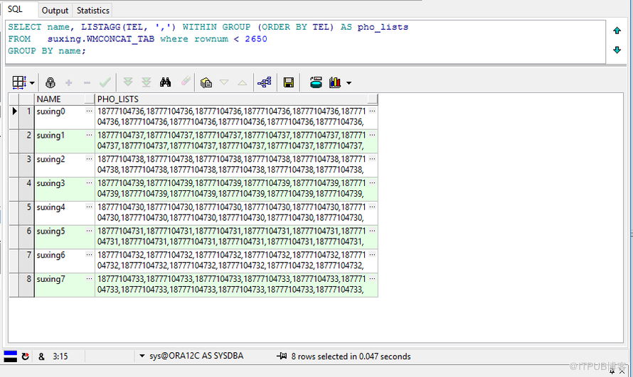 Oracle中wmsys Wm Concat 函数 Csdn博客