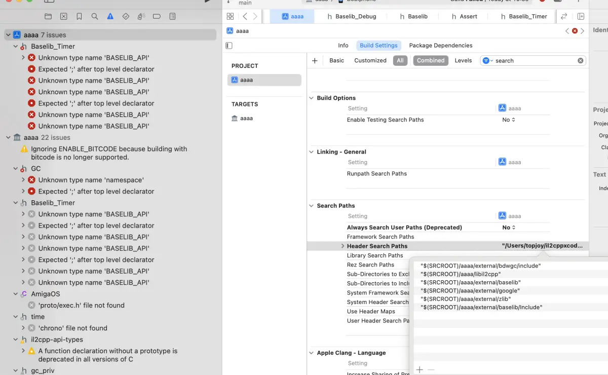 Xcode编译libil2cpp.a静态库文件-CSDN博客
