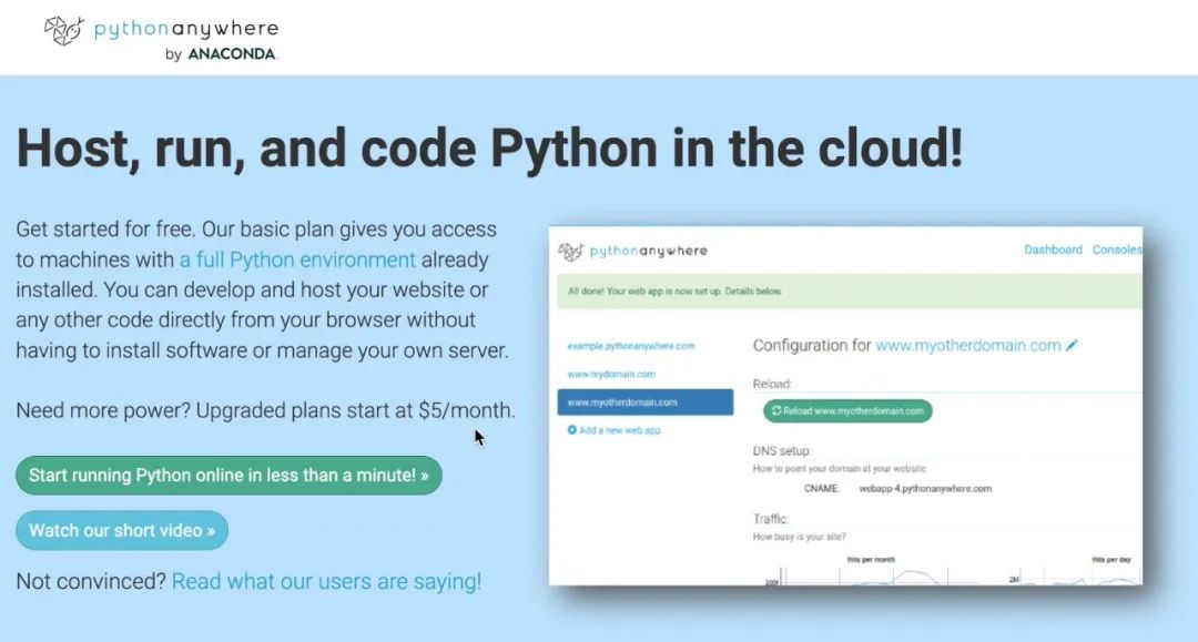 不是XX云买不起，是PythonAnywhere更有性价比-CSDN博客