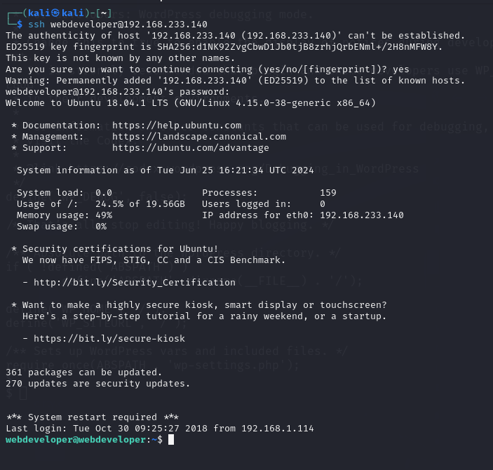 【Vulnhub靶机】WEB DEVELOPER: 1_web developer靶机-CSDN博客