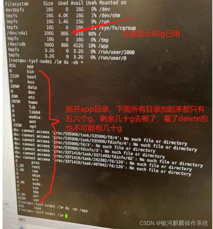 【技术干货】Linux命令“du-sh和df”执行结果存在差异，问题分析及处理过程_du -sh-CSDN博客