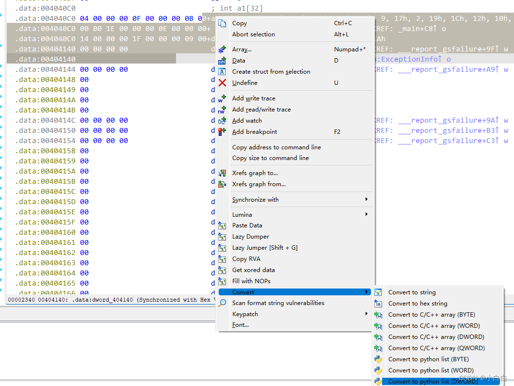 《算法还原 - CTF》逆向exe程序 + ida Pro 反汇编分析伪C代码 + python算法复现_ctf exe逆向-CSDN博客