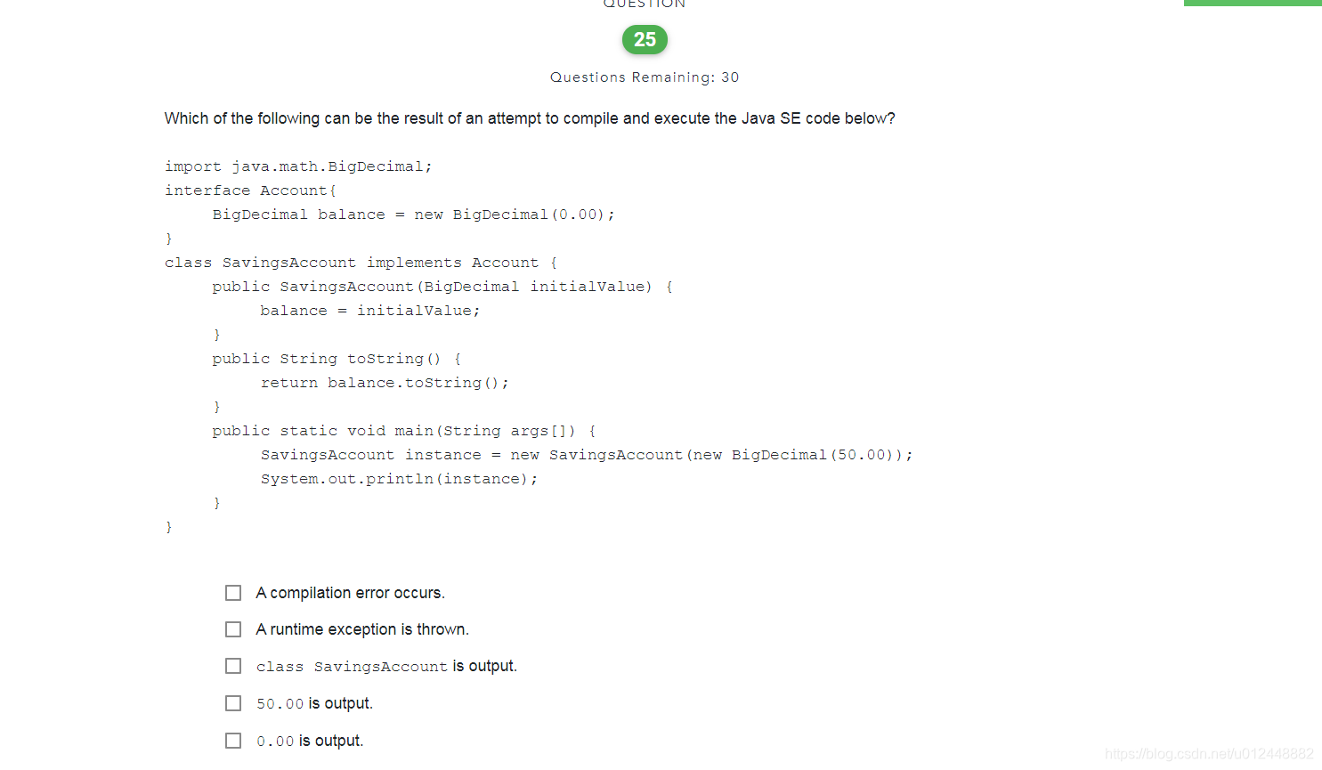 IKM-Java SE 8评估测试题挑战，测测你的基础水平_ikm测试-CSDN博客