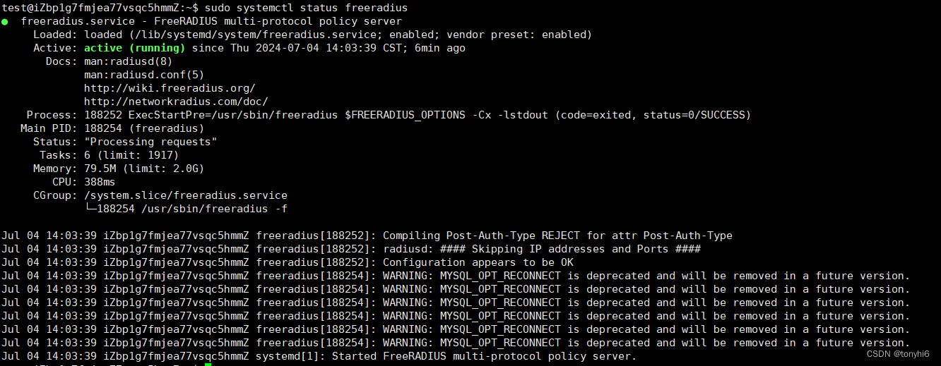 Ubuntu 22.04.4 LTS 安装 FreeRADIUS 3.0 和 Daloradius 2.2 搭建radius 认证服务器_ubuntu freeradius-CSDN博客