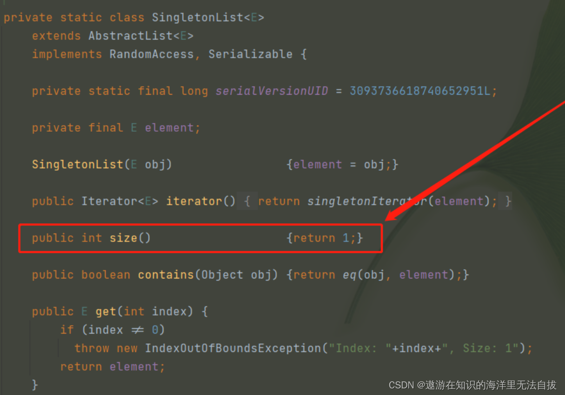 Collections.singletonList用法_collections.singletonlist的作用-CSDN博客