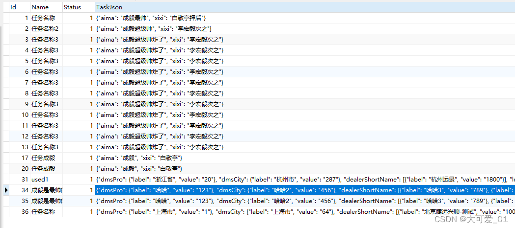 Java处理 Mysql中json类型mysql Json Java Csdn博客