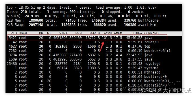 Linux通过jstack定位cpu使用过高问题或排查线上死锁问题 Csdn博客
